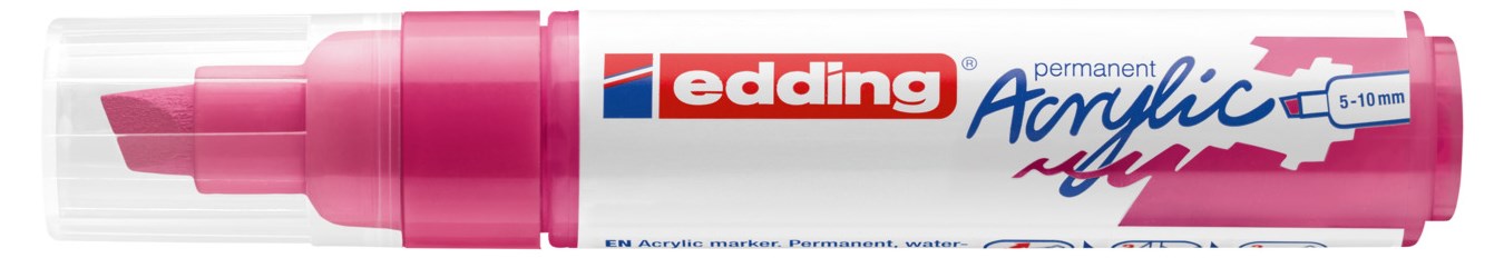 edding 5000 Acrylmarker breit telemagenta, Keilspitze 5-10 mm (4-5000909)